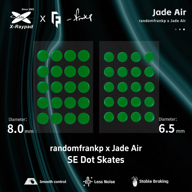 randomfrankp x X-Raypad Jade Air SE Dot Skates – POTENT GAMING